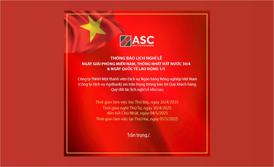THÔNG BÁO LỊCH NGHỈ LỄ NGÀY GIẢI PHÓNG MIỀN NAM, THỐNG NHẤT ĐẤT NƯỚC 30 ...